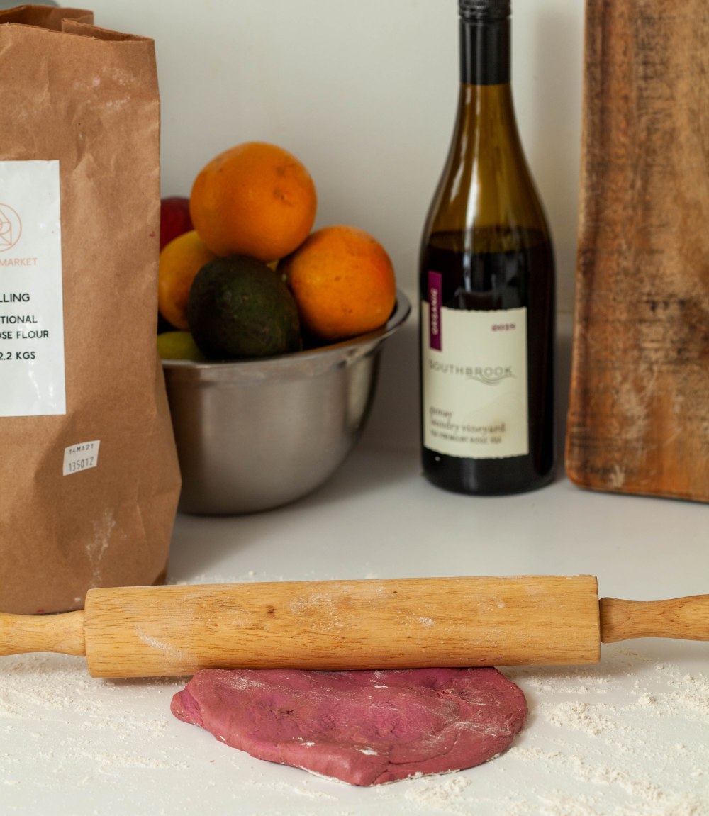 Beet Pasta With Tofu Feta – Plant and Pine